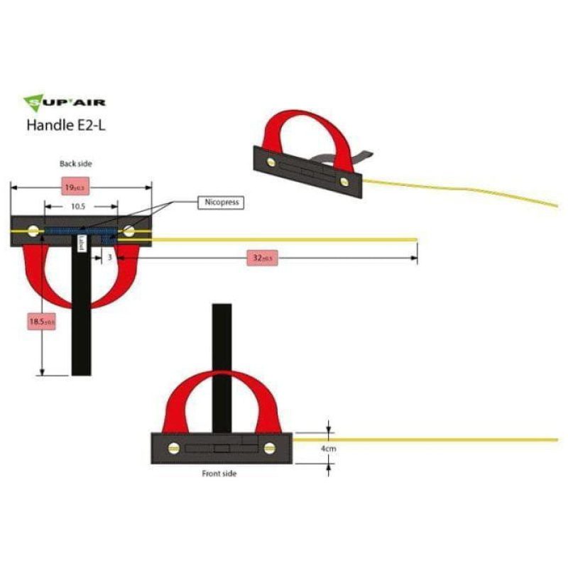 SUPAIR Release Parachute Handle E2-L | Paraglidingequipment.com